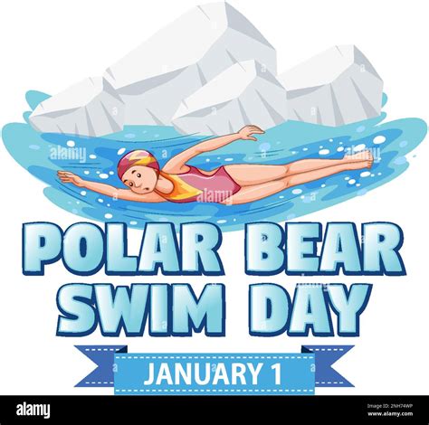 Polar Bear Plunge Day Icon Illustration Stock Vector Image And Art Alamy