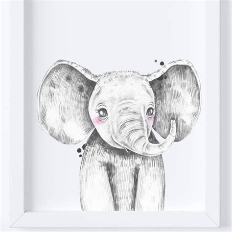 Monochrome Safari Animal Nursery Art Print Set By Betty Bramble