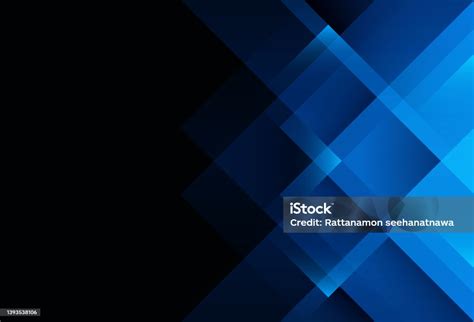 반짝이는 기하학적 모양 그래픽을 가진 추상적인 진한 파란색 배경 현대 기업 개념 파란색 사각형은 레이어 벡터를 오버레이합니다 비즈니스 기업 배너 프레 젠 테이션 포스터 웹