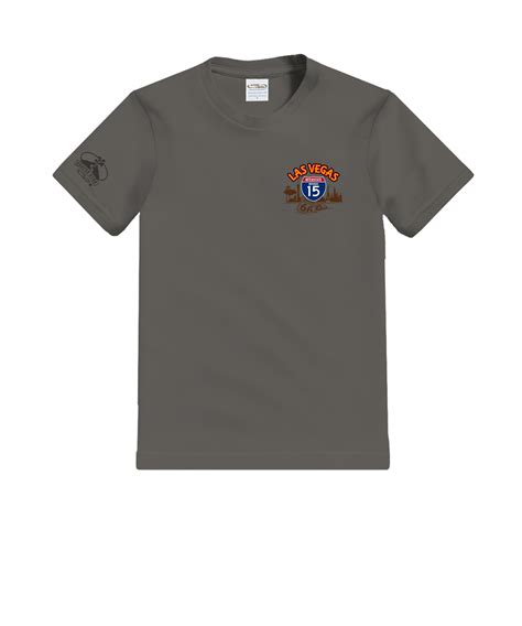 Las Vegas Signs Crater Dyed® Short Sleeve Crewneck T Shirt