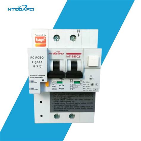 Smart Zigbee Circuit Breaker AC V PA Flame Retardant Housing Remote Open And Close For