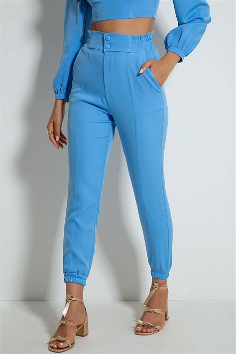 CALÇA ALFAIATARIA SALETE AZUL