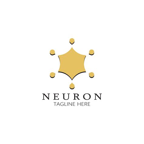 Neuron Logo Or Nerve Cell Logo Designmolecule Logo Illustration