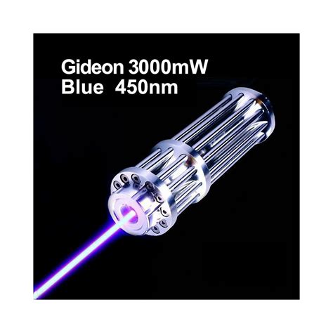 Gideon 3w Blue Burning Laser Pointer Class 4 450nm High Powered Laser