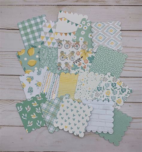 Assorted Note Cards Set Of 20 Mini Scalloped Notecards 3x3 Etsy