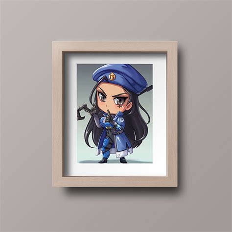 Captain Ana Amari Chibi Mini Print Yanimatorart
