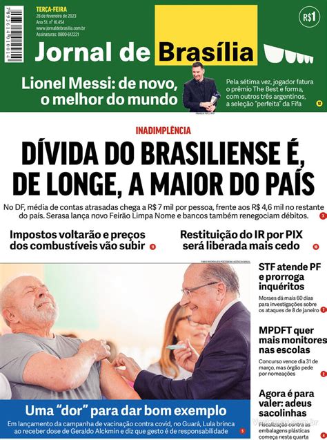 Capa Jornal de Brasília Terça 28 de Fevereiro de 2023