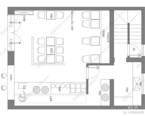 包子铺平面方案施工图下载【id 1126356429】 知末案例馆