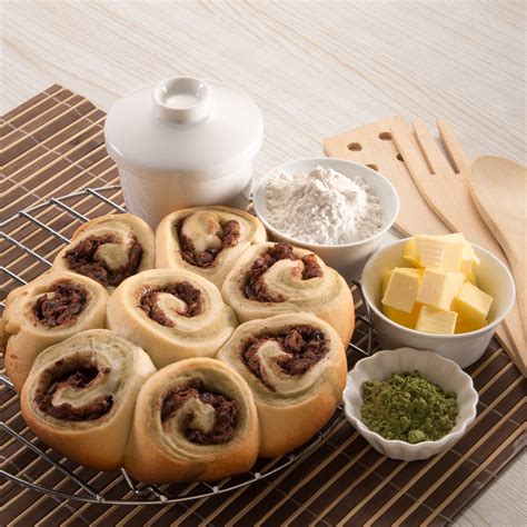Green Tea And Red Bean Bread Recipe Buffalo Cookware Malaysia