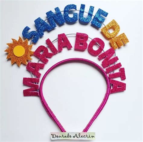 Tiara De Carnaval Sangue De Maria Bonita Elo7