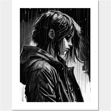 Sad Anime Girl In The Rain Sad Anime Girl Posters And Art Prints Teepublic
