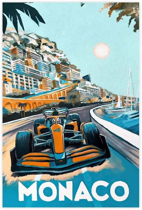 Erwyn Mclaren Poster Formular One Poster F1 Walls Canvas