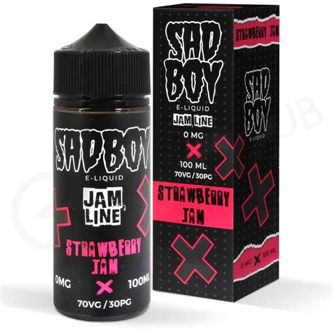 Strawberry Jam Shortfill E Liquid By Sadboy 100ml 2 For £20
