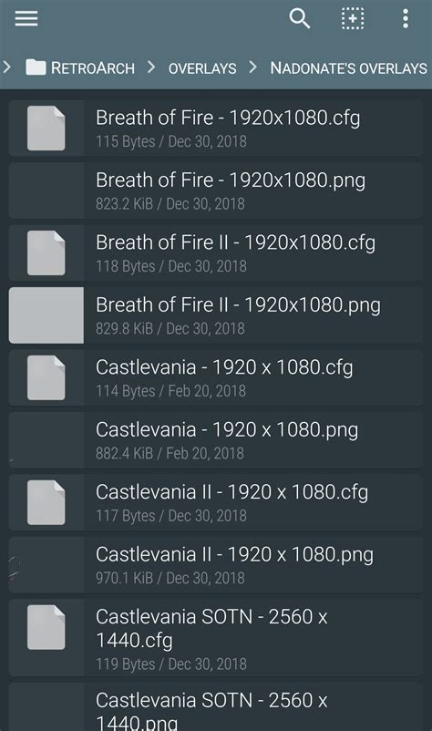 Android The Overlay Files Do Not Show Up When Trying To Select Them