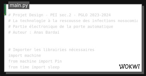 Projet St2 Pei Design 2023 2024 Copy Wokwi Esp32 Stm32 Arduino
