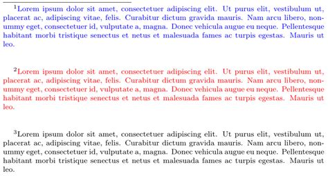 Flexible Horizontal Spacing Between Footnote Text Excluding First And Last Lines TeX LaTeX