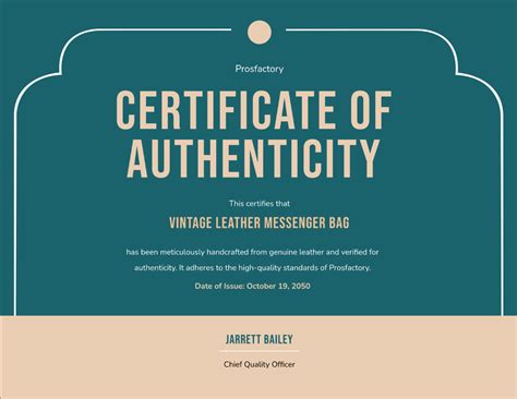 Make Your Own Certificate Of Authenticity