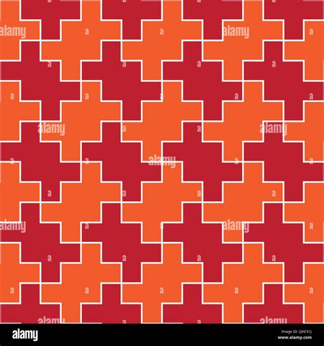 Tile Seamless Pattern Mosaic Of Abstract Shapes Vector Illustration Stock Vector Image Art