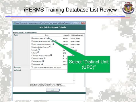 Initiate A Review Using The Iperms Web Based Training Database Ppt