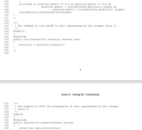 Solved The Class Commands Listing 2A Is An Enum Class How Chegg