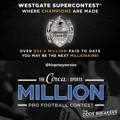 Nfl Football Million Dollar Sports Betting Contests For 2020