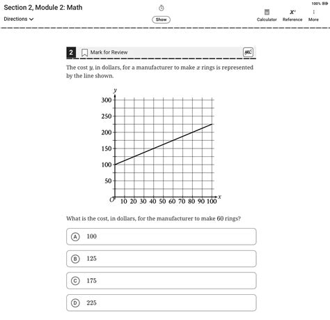Bluebook Psat 10nmsqt Math Module 2 Easy Question 2 U