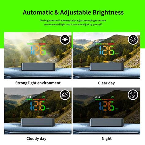 Spring Hud Head Up Display Gps Speedometer For Cars Clear Projection Smart Speed Alarm