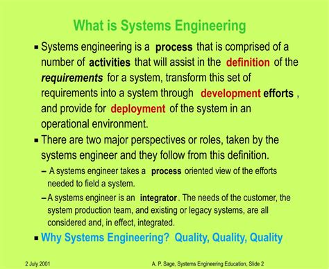 Ppt Systems Engineering Education Advancement Of Systems Engineering