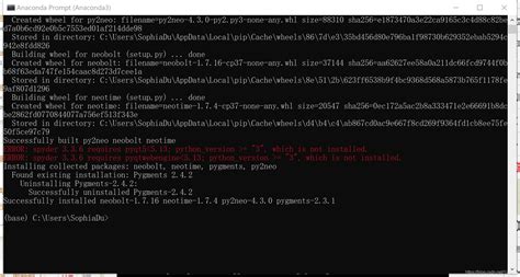 Anaconda Prompt中pip Install Py2neo错误记录requirement Py2neo430 From