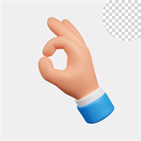 M O Mostrando O Gesto De Ok Em Fundo Branco M O Gesticulando Ok