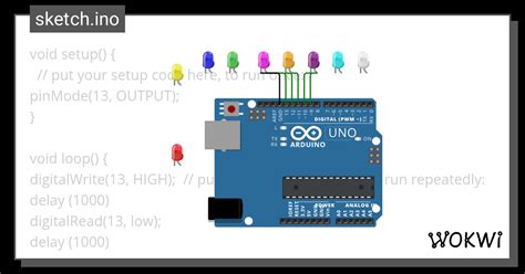 Led Bulb Wokwi ESP STM Arduino Simulator