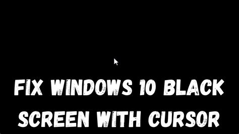 Windows Black Screen With Cursor After Login Volhc