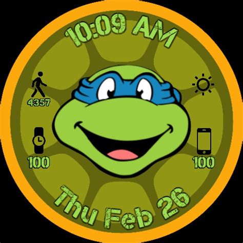 Tmnt Leonardo Face • Watchmaker The Worlds Largest Watch Face Platform