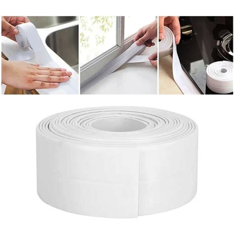 Fita Vedaçao Autoadesiva Parede Impermeavel 40mm Cozinha Pia Banheiro
