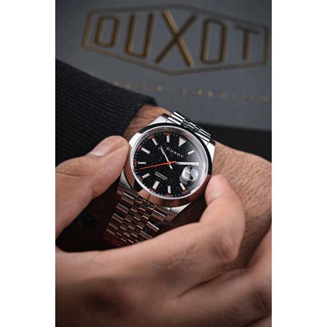 Duxot Vezeto Automatic Black Dial Mens Watch Dx 2061 33 194595056181