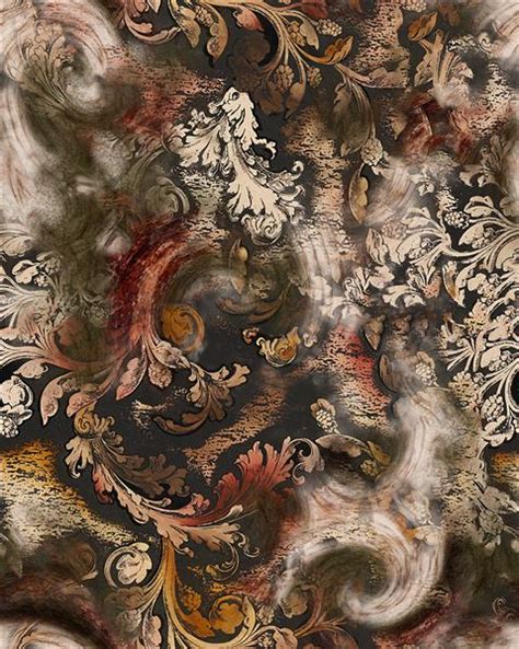 کاغذ دیواری طرح پارچه چاپ دیجیتال گل رنگارنگ با پس زمینه آبرنگ تصویر 1642867