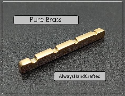 Alwayshandcrafted 38mm Brass Nut For Fender Jazz Bass Guitar Flat