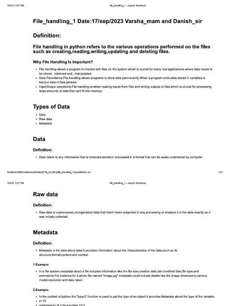 My Notes Python File Handling Pdf