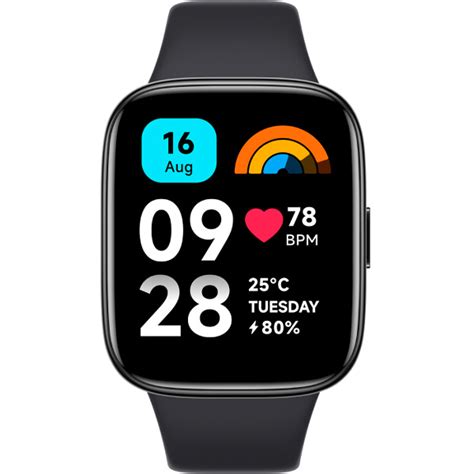 Смарт часы Xiaomi Redmi Watch 3 Active Black в Алматы цены купить в