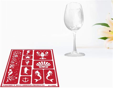 Armour Etch Over N Over Reusable Glass Etching Stencils Wildlife