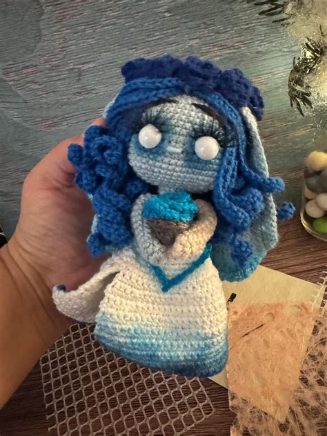 The Corpse Bride Amigurumi Doll Crochet Handmade Etsy
