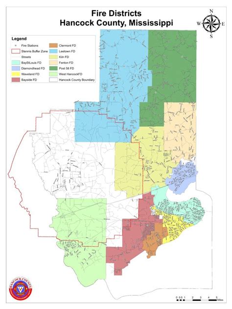 Map Hancock County Ms