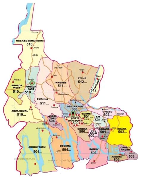 Rivers State Postal Code Zipcode