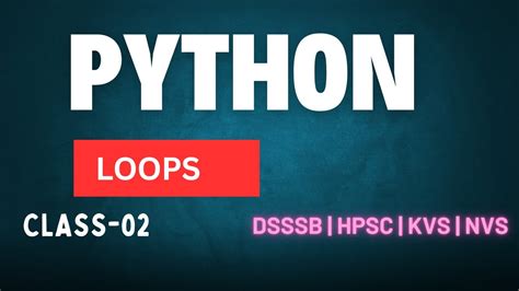 LOOPS IN PYTHON Class YouTube
