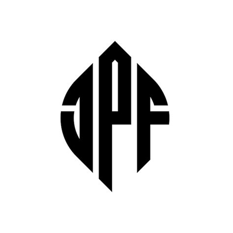 premium vector jpf circle letter logo design with circle and ellipse