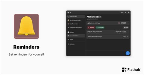 Instalar Reminders En Linux Flathub