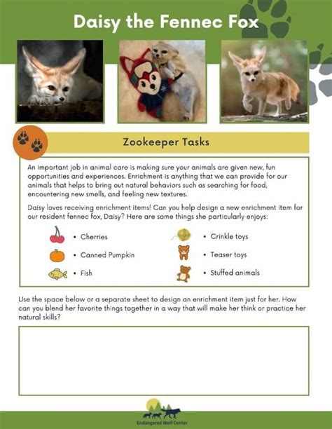 Worksheets Endangered Wolf Center