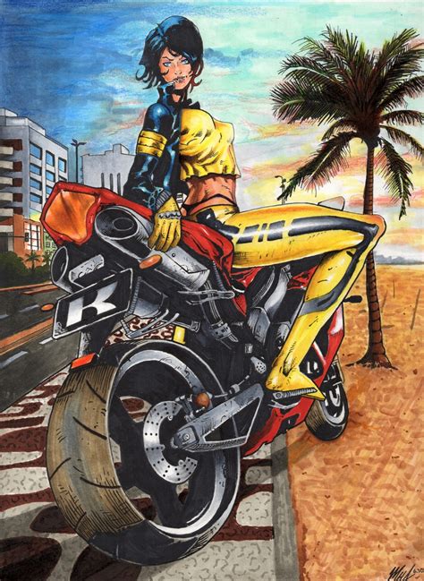 Biker Pin Up By Melvinhenkasmus On Deviantart