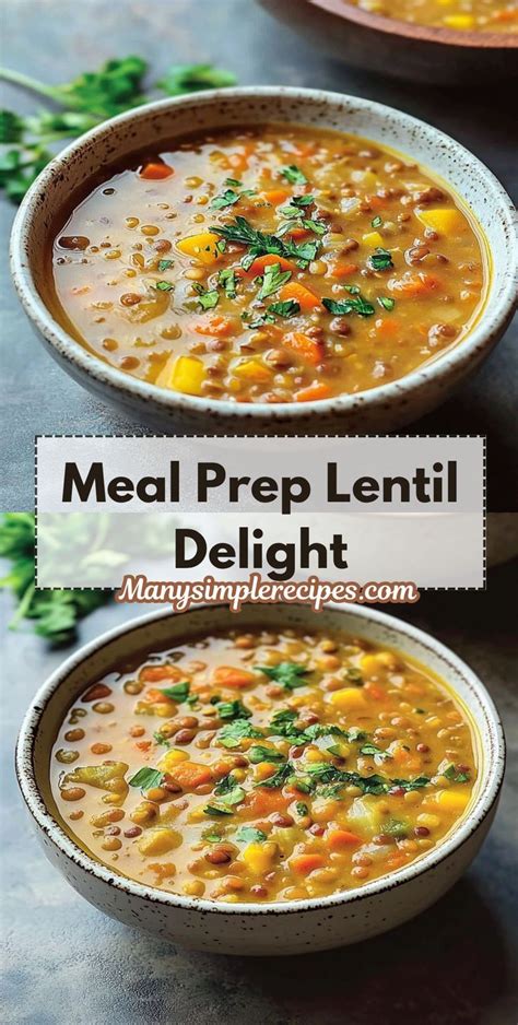 Comforting High Protein Lentil Soup Food Is Fuel Manysimplerecipes