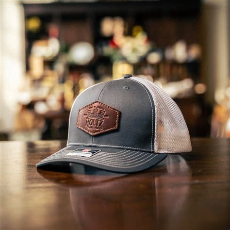 Debossed Heat Pressed Richardson 112 Trucker Custom Leather Patch Ha